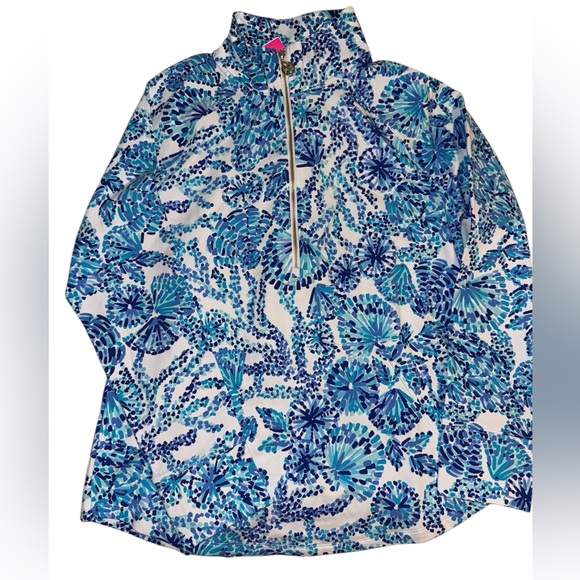Lilly Pulitzer | Tops | New Lilly Pulitzer Skipper Popover Turquoise ...